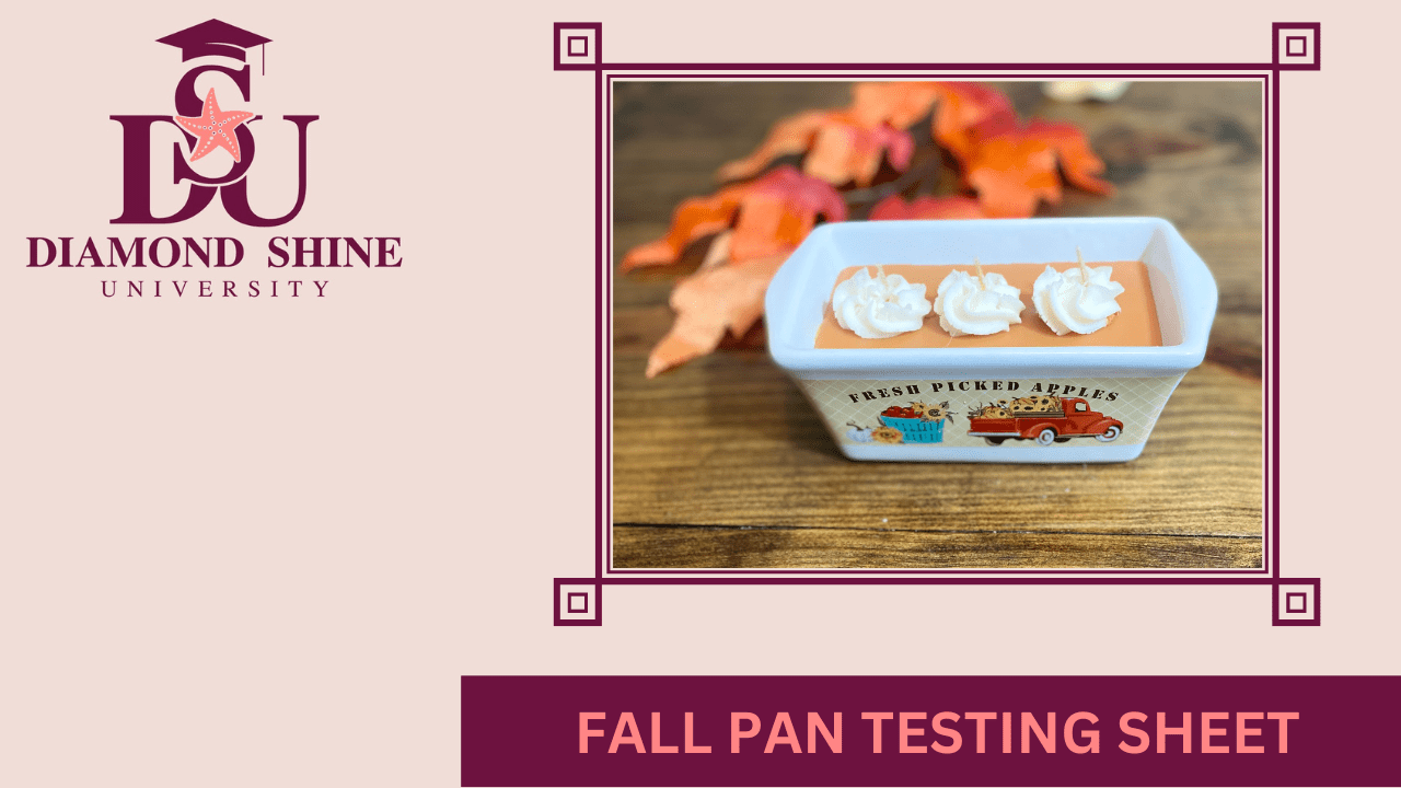 Fall Pan Testing Sheet (Skip The Line) – Diamond Shine University